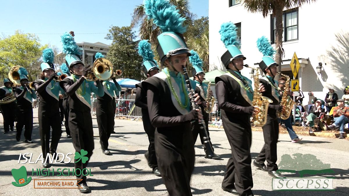 Islands High School Marching Band a Hit at the Savannah St. Patrick's ...