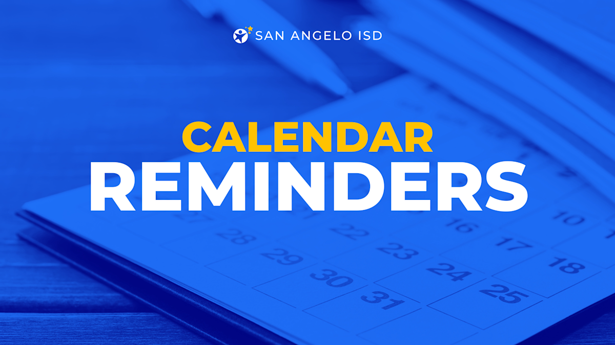 Important Dates: Calendar Reminders | News Item