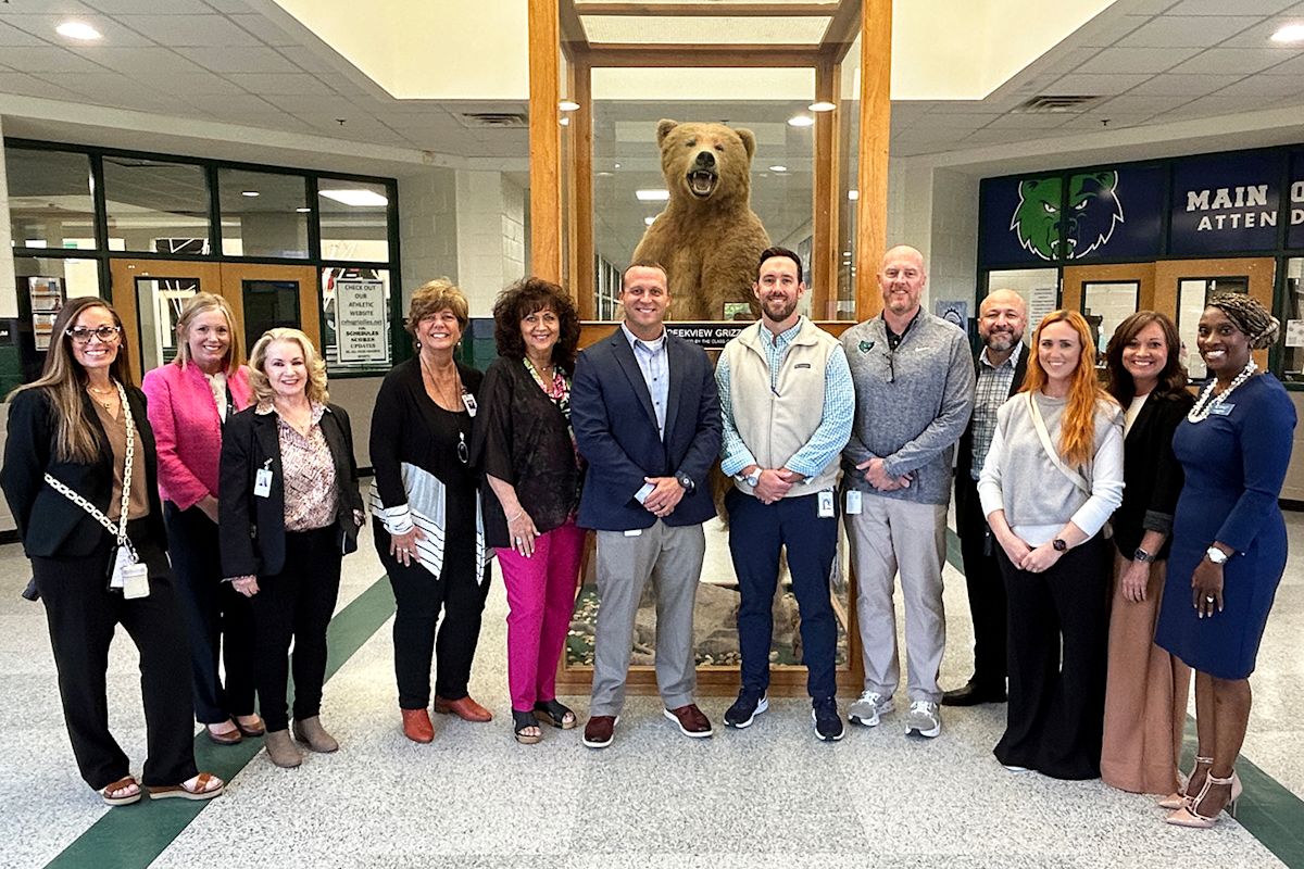 School Board and Superintendent Visit Creekview HS | Post Detail