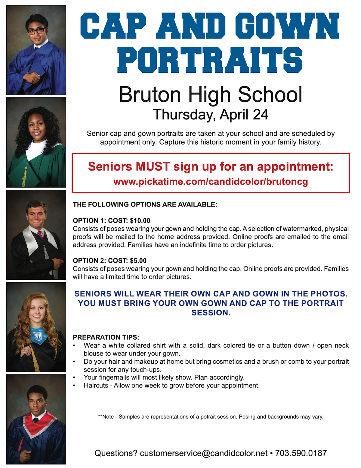 BHS Cap & Gown Portraits | Post Details