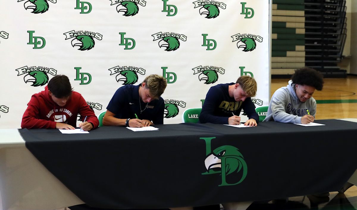 4 LDHS Falcon Athletes Sign to Continue Playing at the Collegiate Level ...