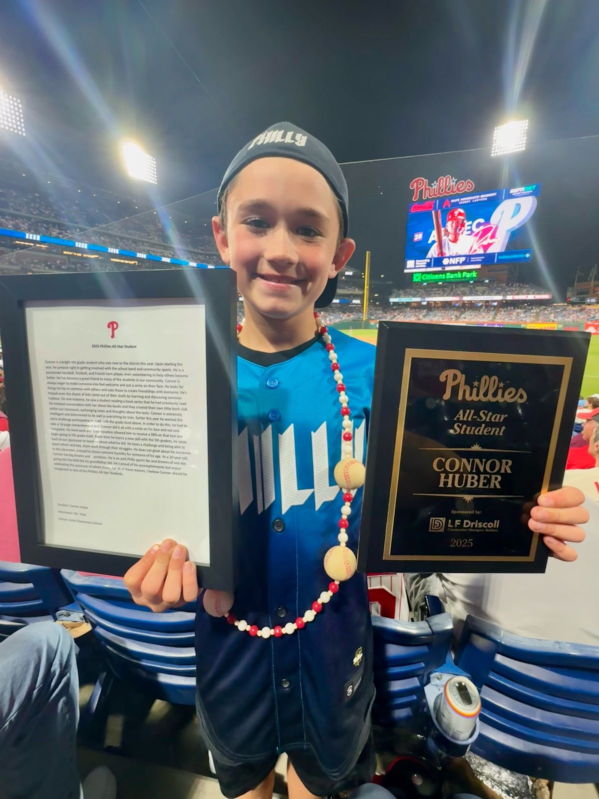 Aston Student Honored as 2025 Phillies All-Star Student | Post Details