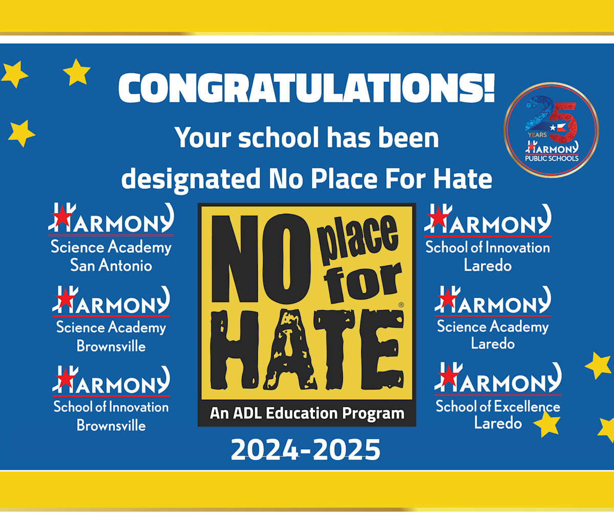 Seven Harmony Public Schools South Texas Campuses Designated as “No ...