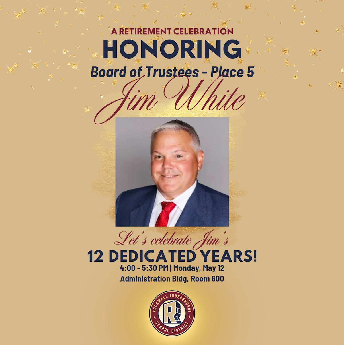 Recognition of Service: Trustee Jim White Honored for 12 Years of ...