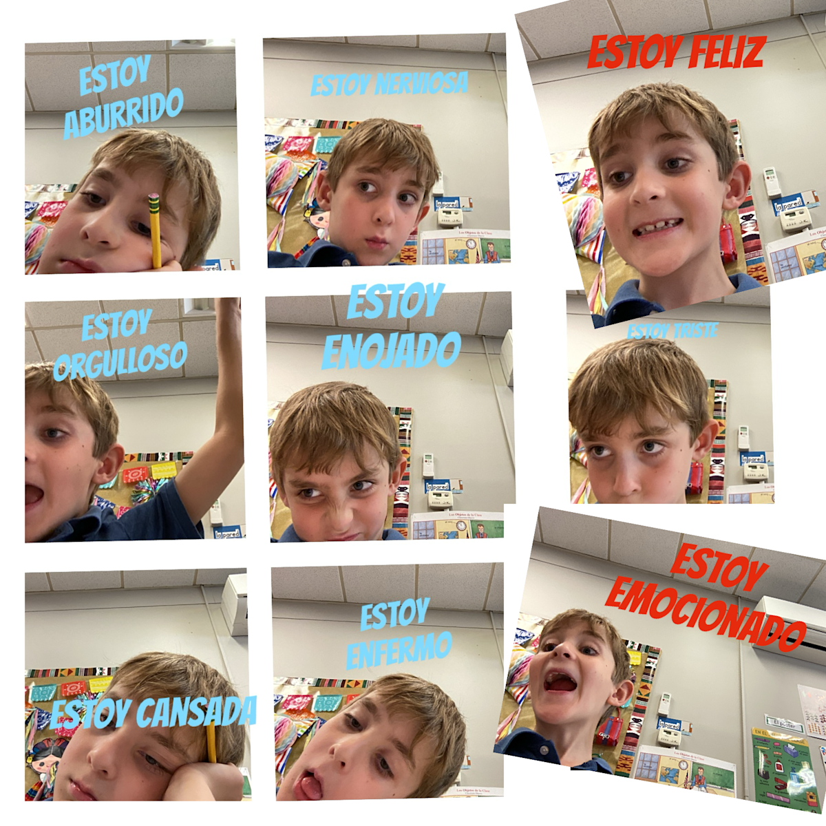 ¡Estoy Emocionado/a!! Second Graders Explore Feelings in Spanish Class ...
