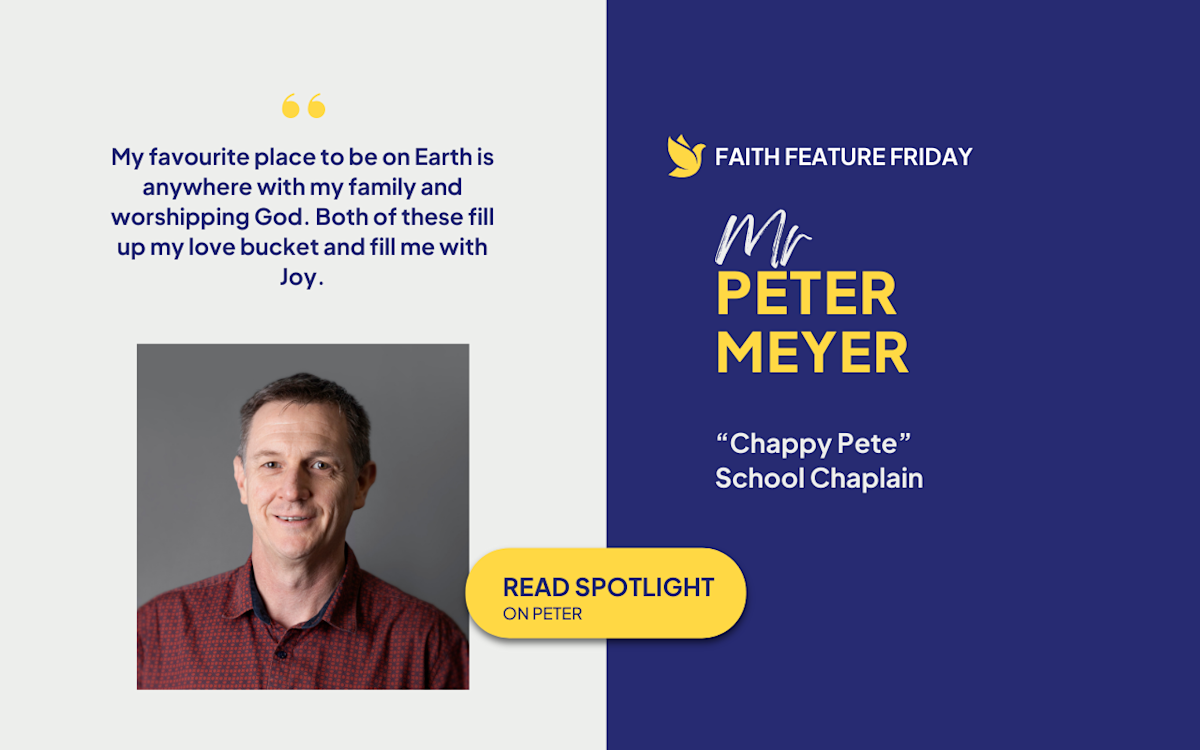 Faith Feature Friday: Mr Peter "Chappy Pete" Meyer | Post
