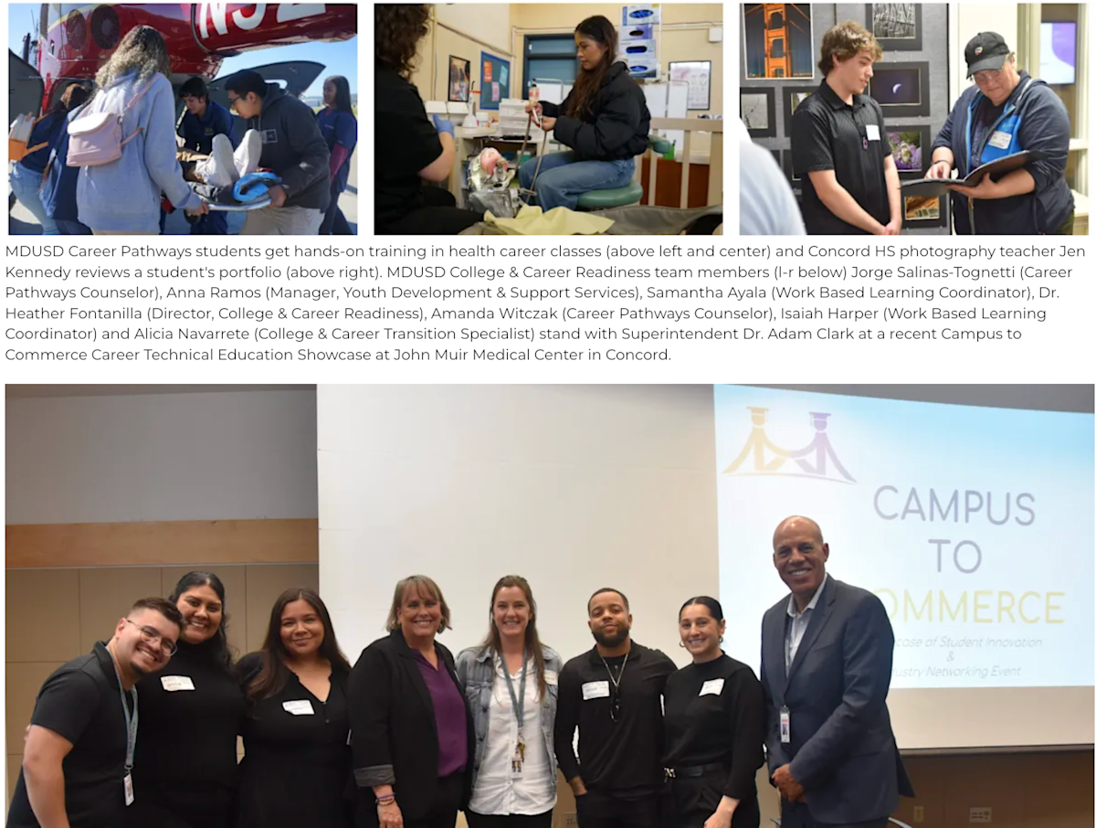 College and Career for All: How MDUSD Is Preparing Students to Enter ...