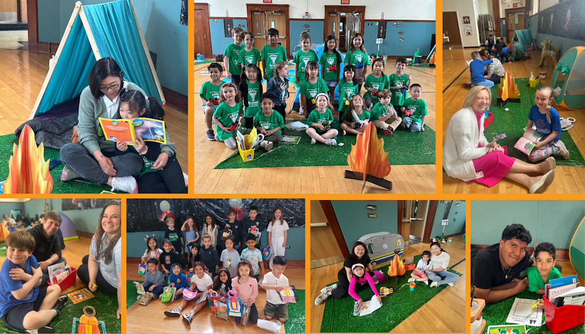 Munsey Park Families Join First Graders at Camp Read S'More | Post Details
