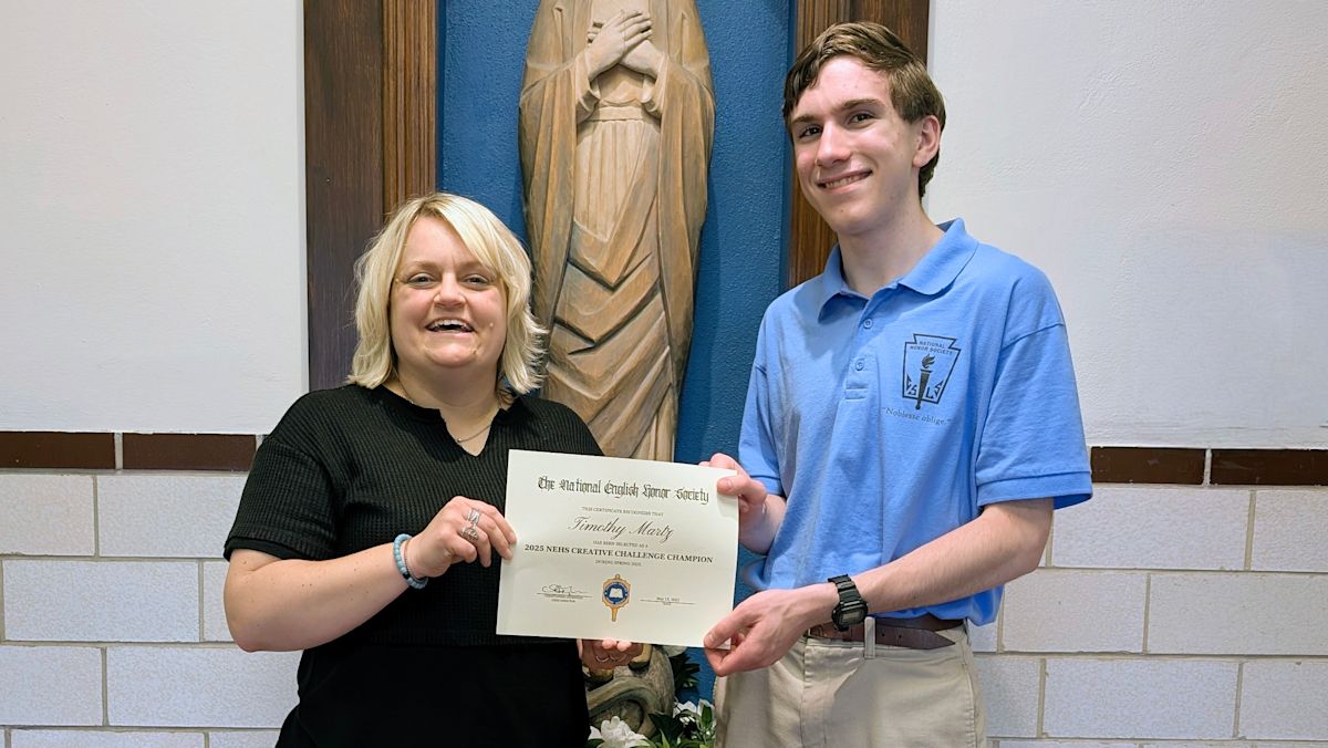 Timothy Martz '26 Named Grand Champion in National English Honor ...