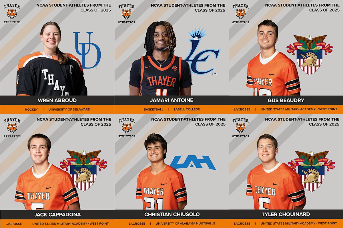 Thayer congratulates NCAA Student-Athletes from the Class of 2025 ...