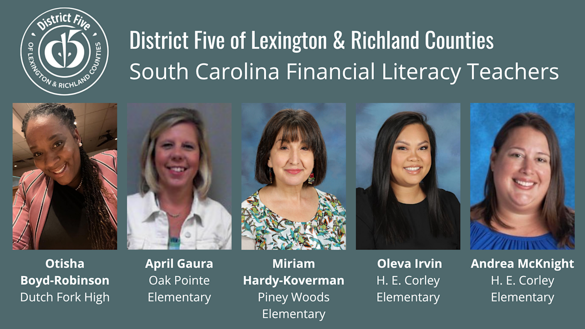 School District Five educators selected to become SC Financial Literacy ...