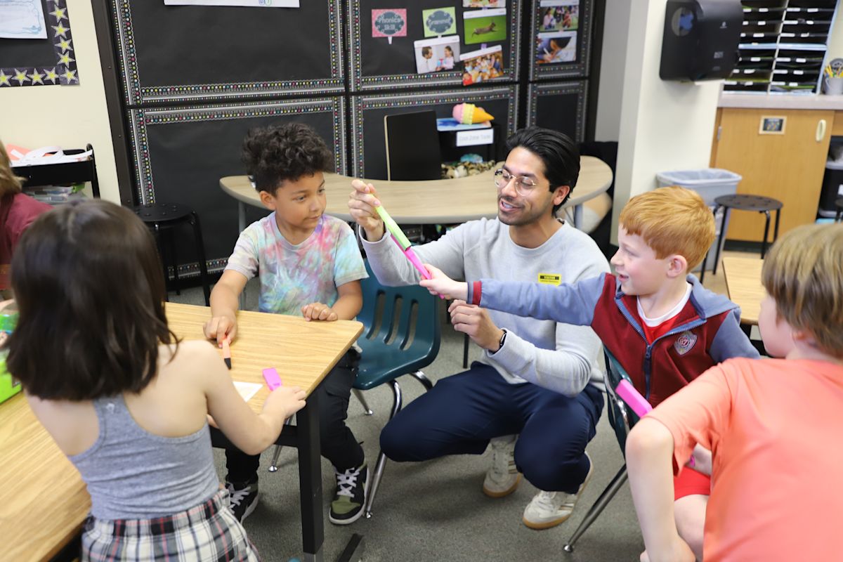 State rep visits multiple schools in LWSD, learns with students during ...