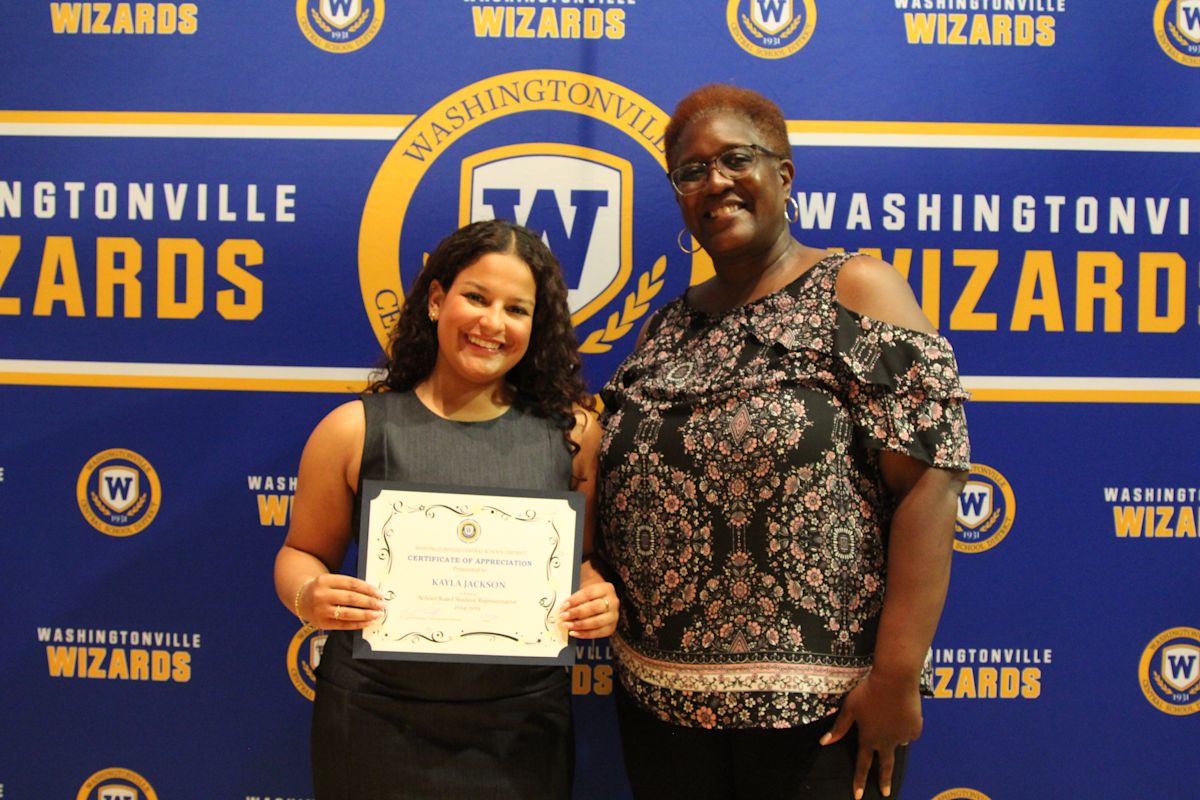 Board honors student representative Kayla Jackson | News Story