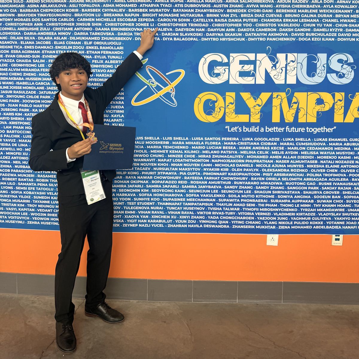 Christian Trinidad '28: Wins International Award at GENIUS Olympiad | News Page - Bishop Kenny ...