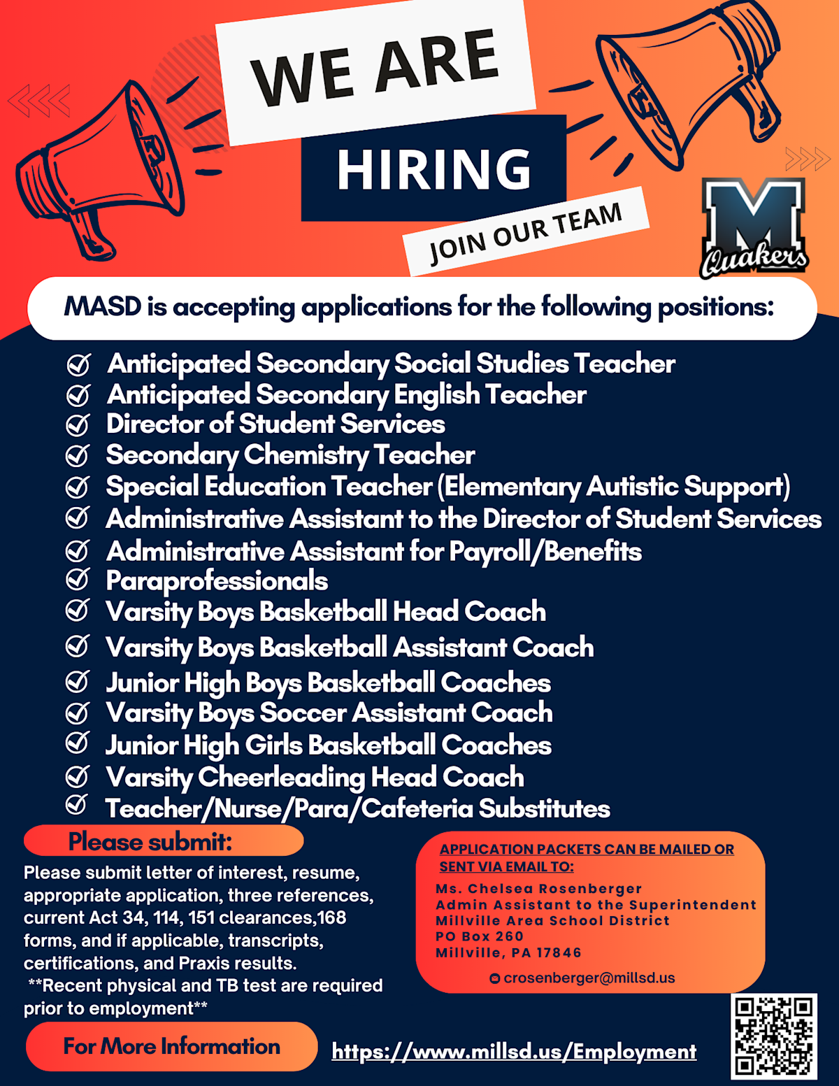 Employment Opportunities at MASD 6/23/25 | Default Board Post Page 2