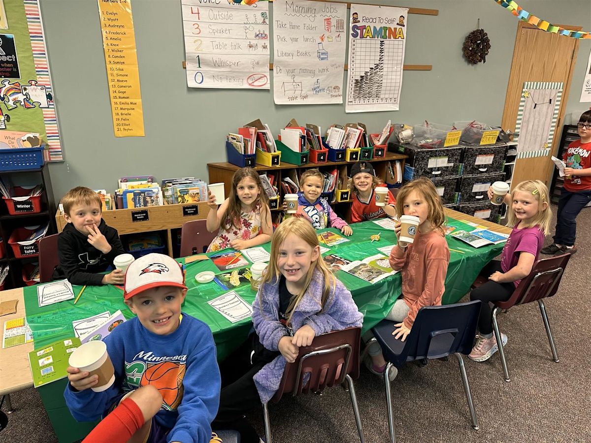 Hilltop First Graders Celebrate Reading at 'Starbooks Cafe' | article