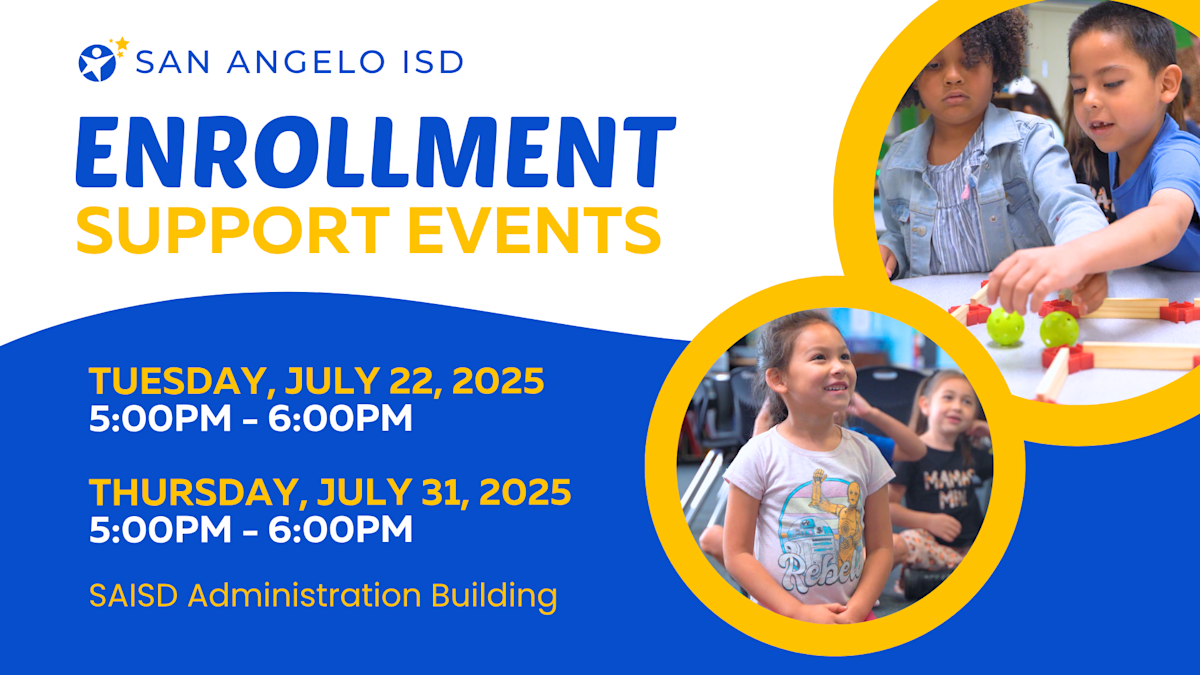 San Angelo ISD to Host Enrollment Support Events this Month | News Item
