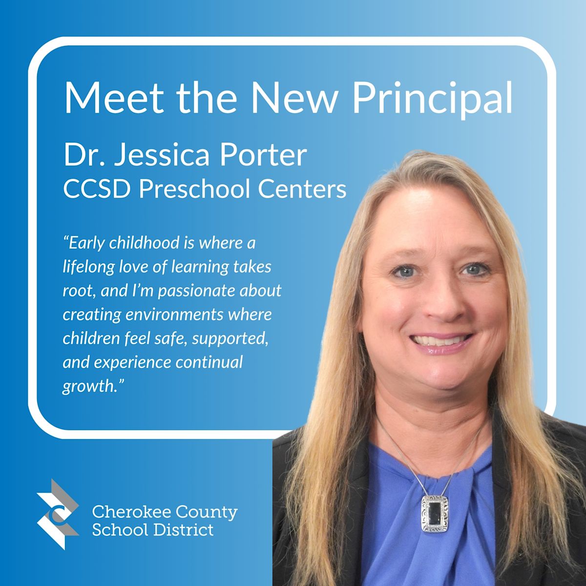 Meet the New Principal: Dr. Jessica Porter of CCSD Preschool Centers ...