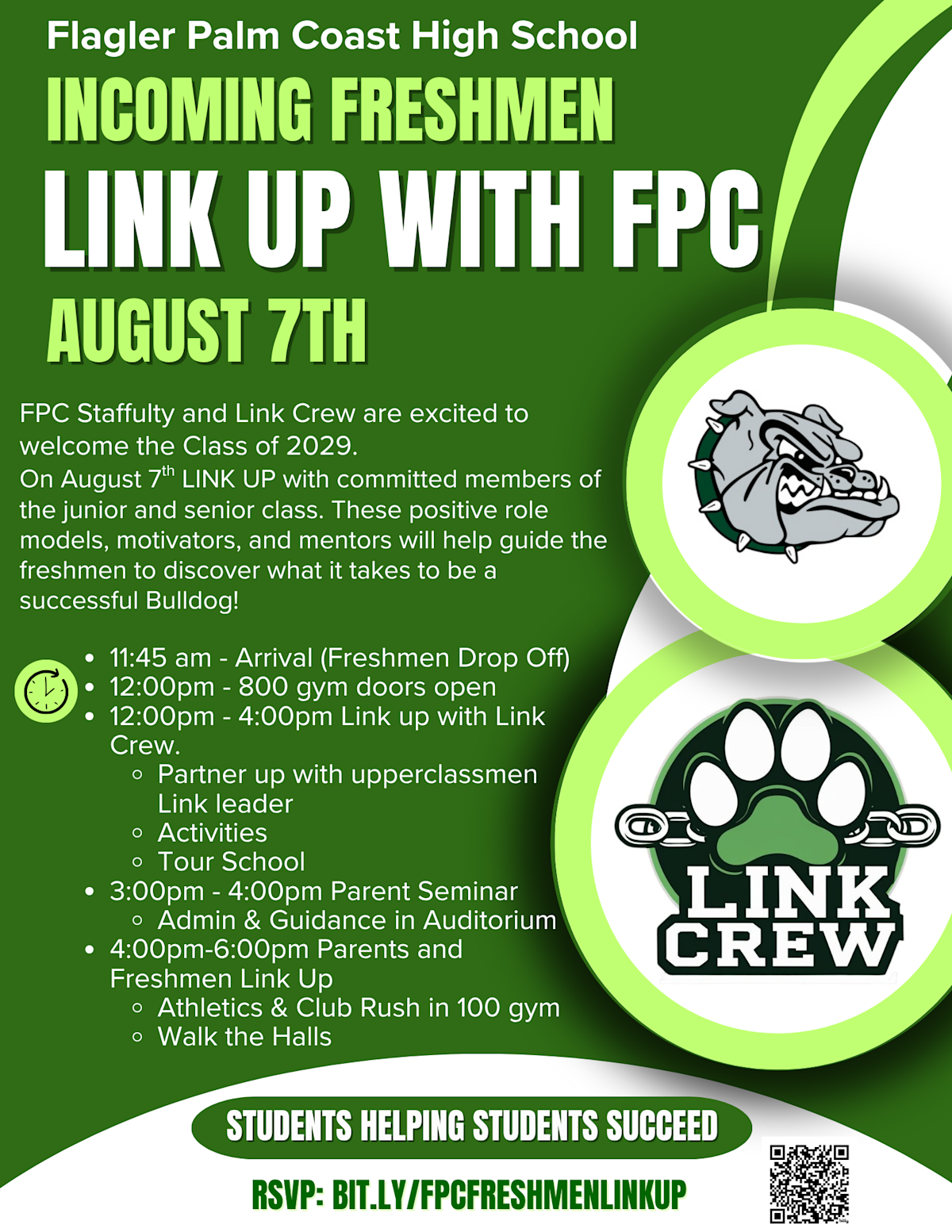LINK UP WITH FPC TO WALK THE HALLS | Details