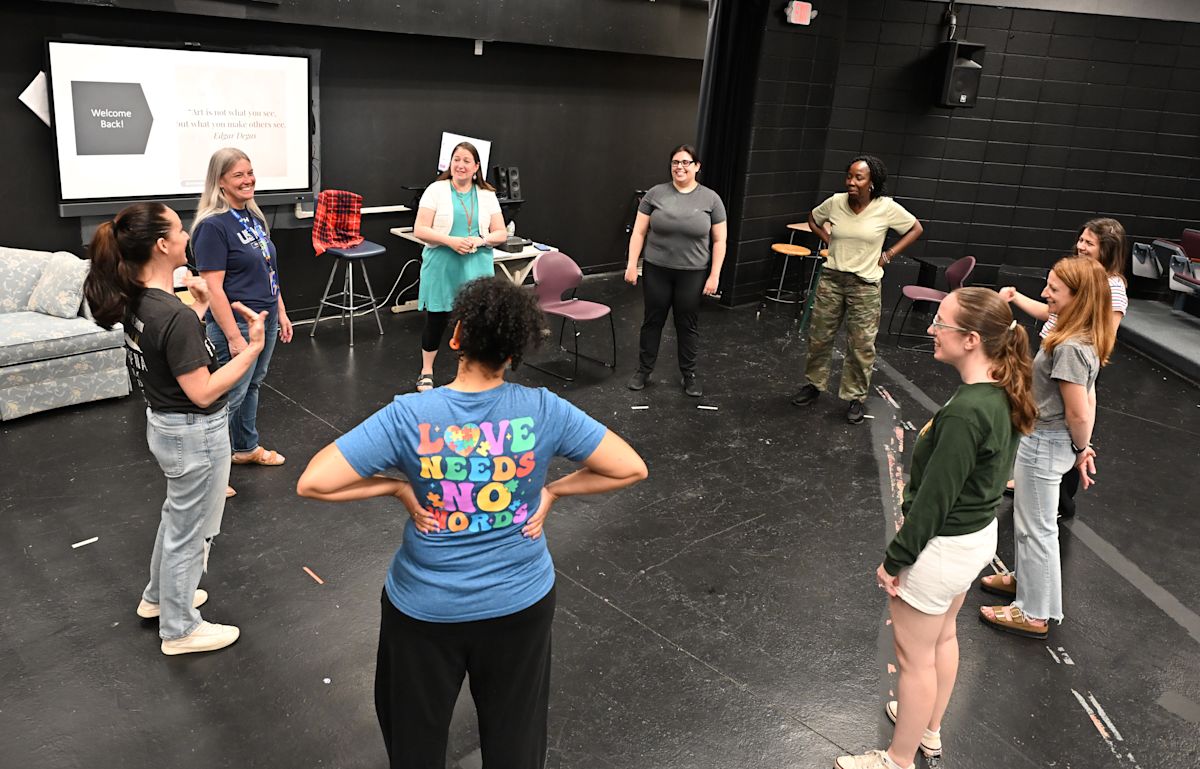 Teachers take to the theater stage to explore ways to build classroom ...