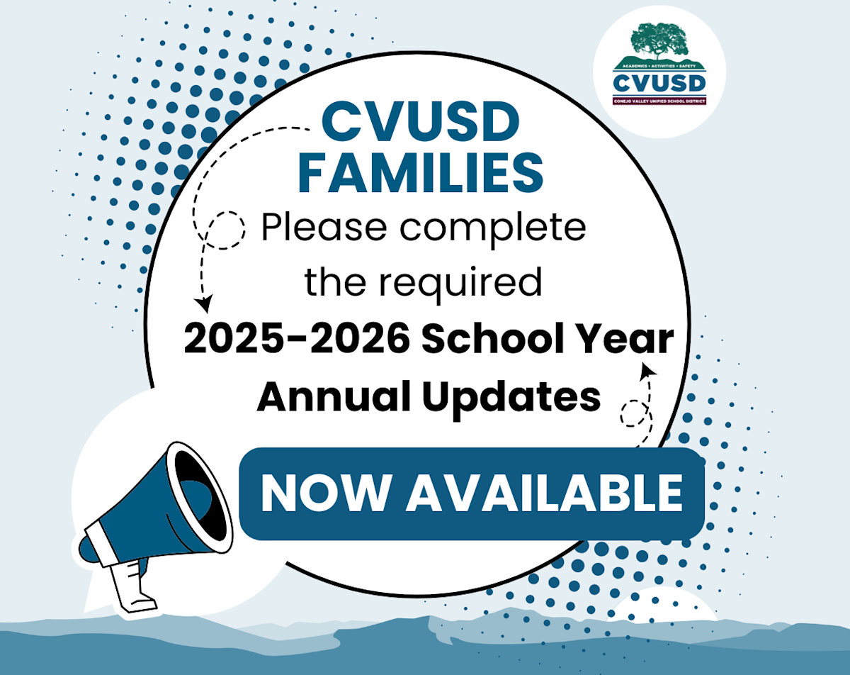 CVUSD Families: Complete the Required Annual Updates for YOUR Student ...