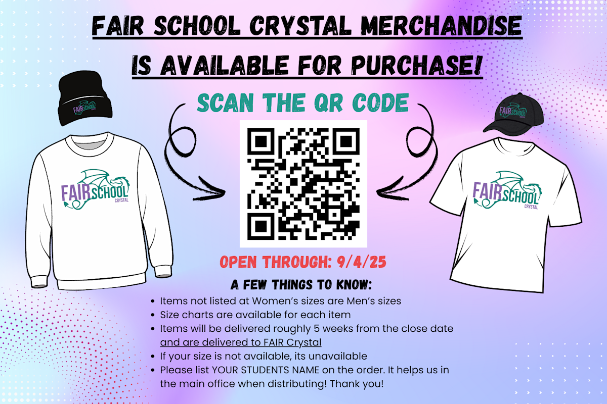 FAIR School Crystal Merchandise Available! | article