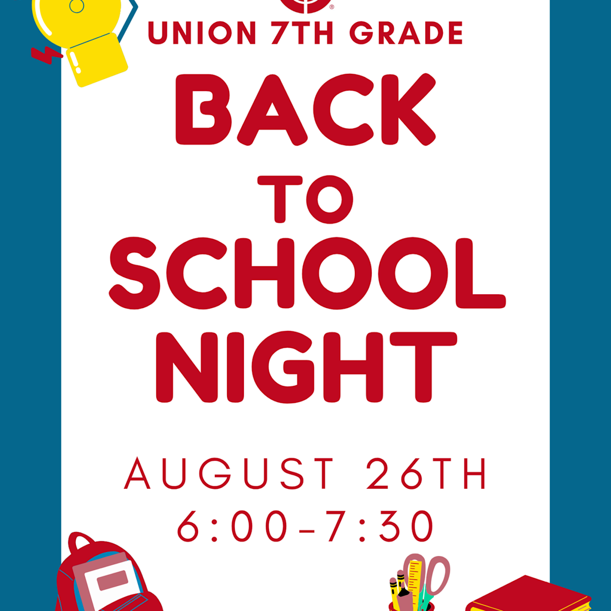 Union 7th Grade Center Back-To-School Night This Tuesday, Aug. 26 ...
