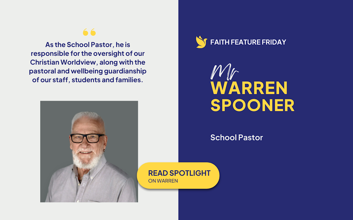 Faith Feature Friday: Mr Warren Spooner | Post