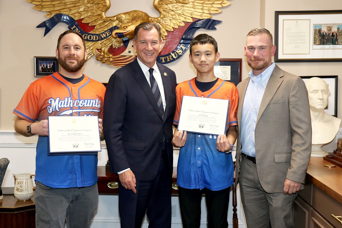 New York State Mathcounts Team Honored for Second Place Finish at ...