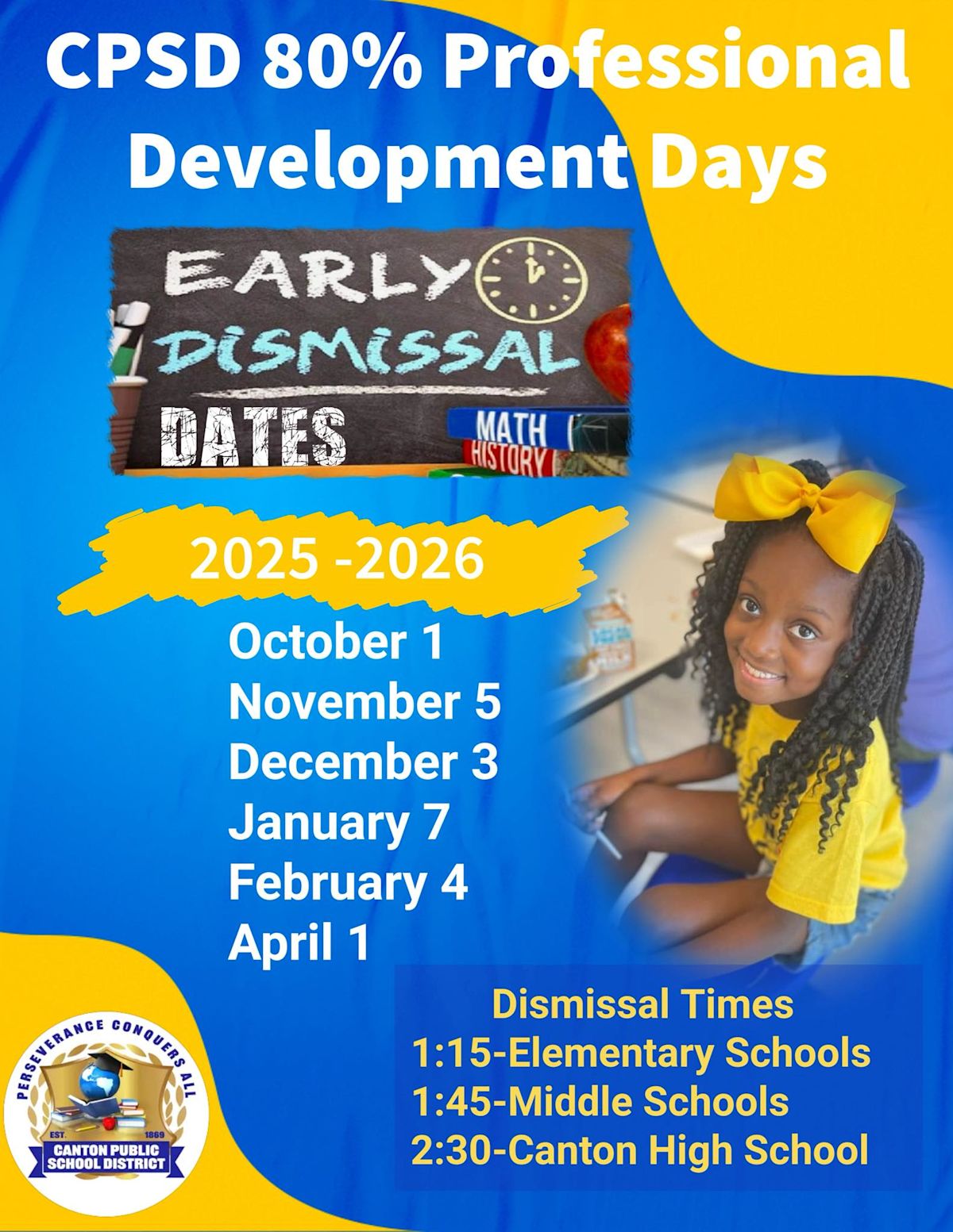 CPSD 80% Professional Development Days 2025-2026 | Post Details