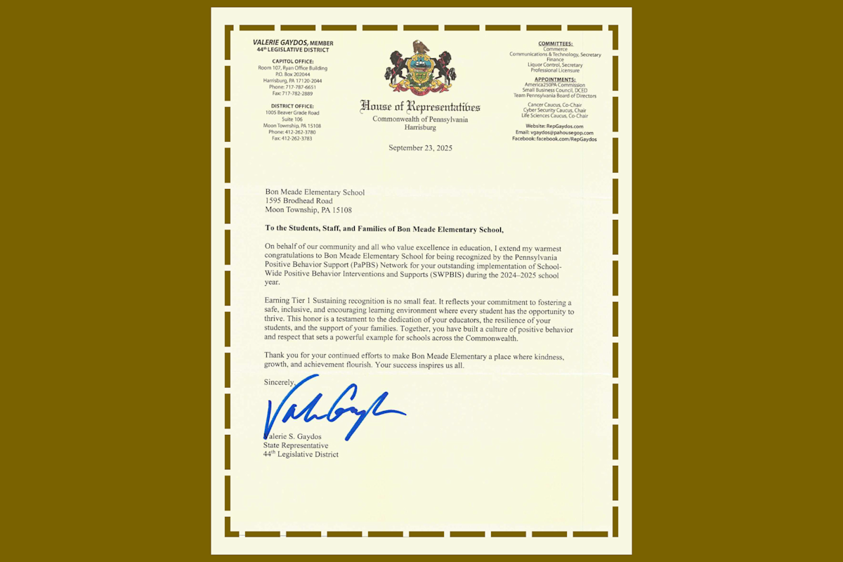 Bon Meade Receives Commendation for PBIS | Post Detail - Moon Area ...