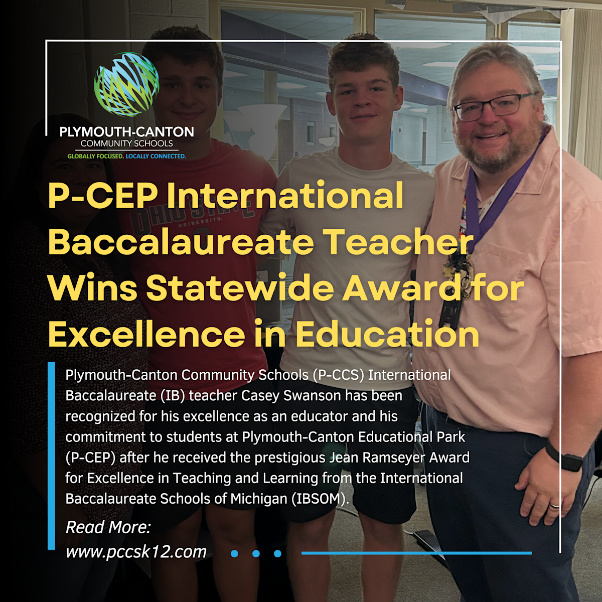P-CEP International Baccalaureate Teacher Wins Statewide Award for ...