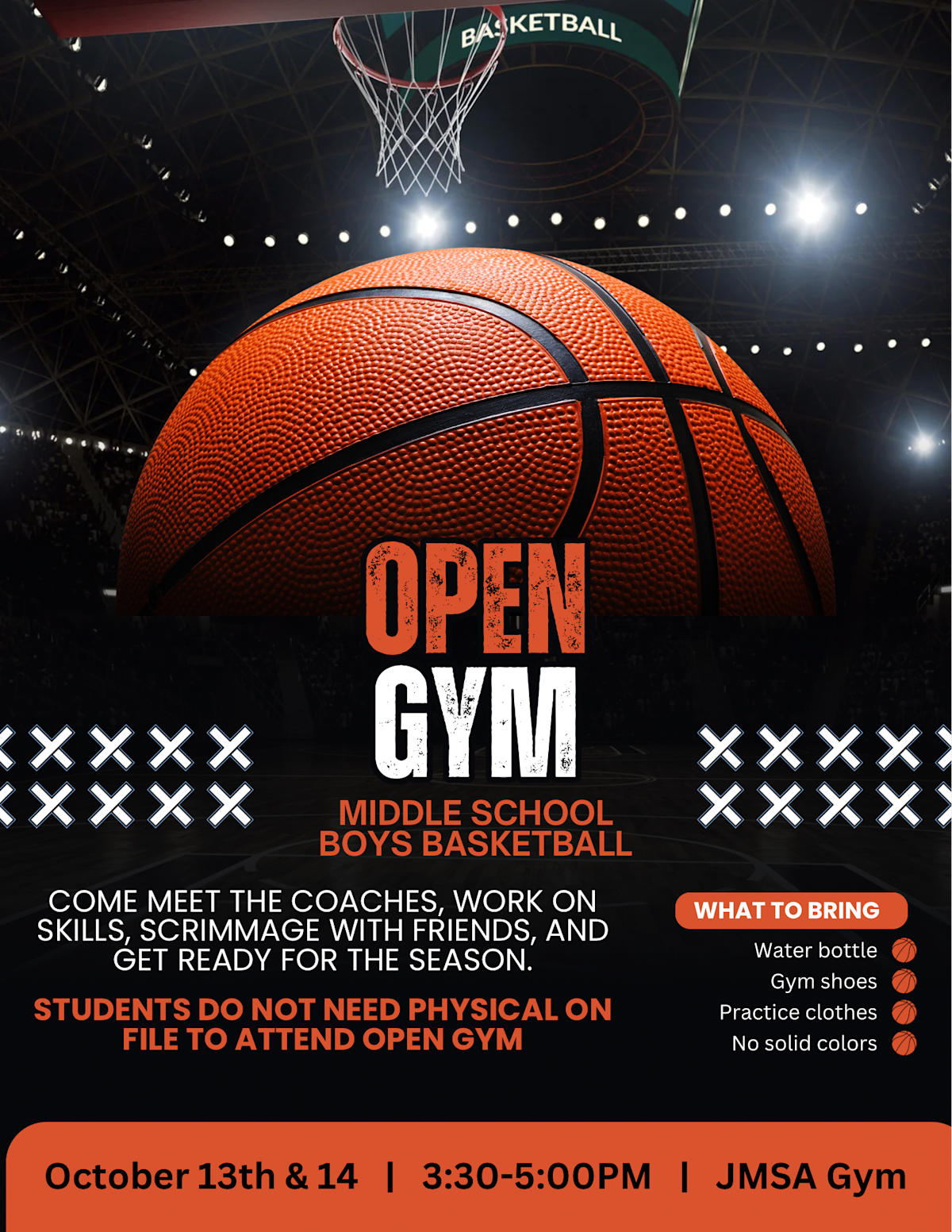 Open Gym for Middle School Boys Basketball, Oct. 13-14 | Madison News ...