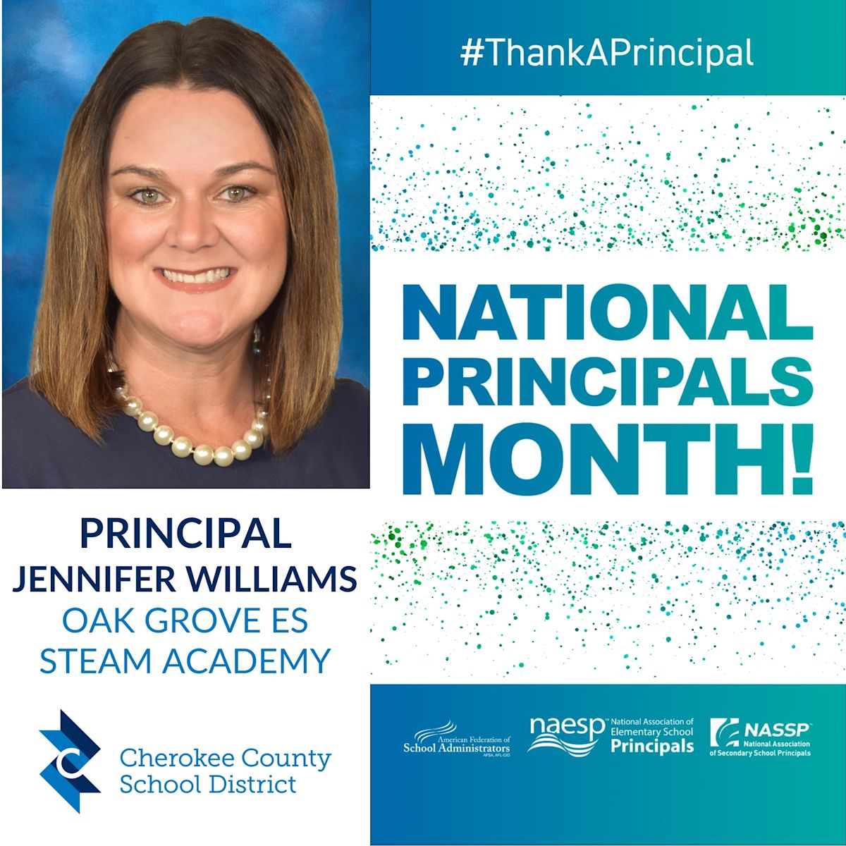 Celebrating National Principals Month: Jennifer Williams of Oak Grove ...