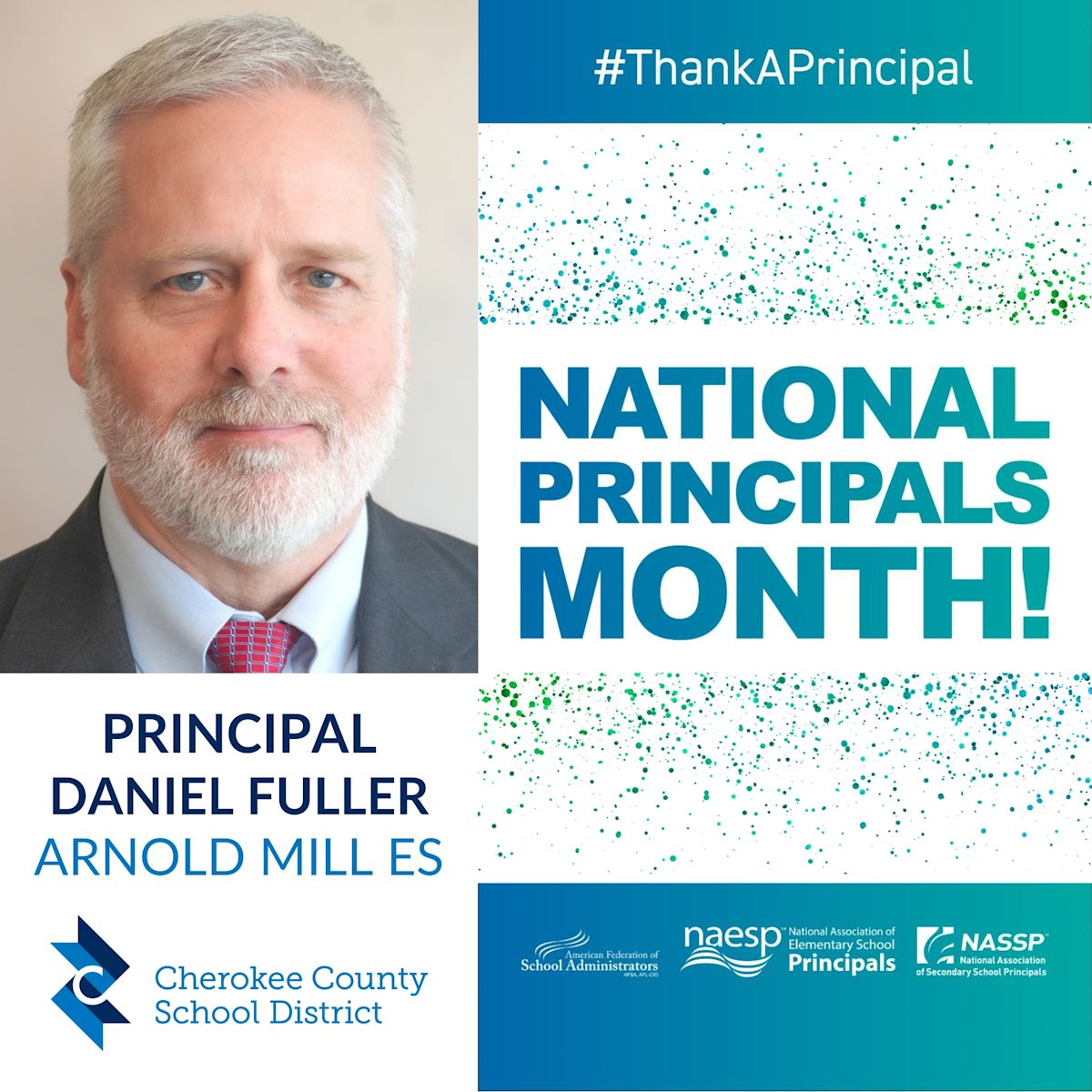 Celebrating National Principals Month: Daniel Fuller of Arnold Mill ES! | Post Detail