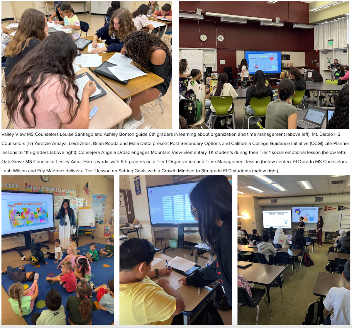 MDUSD School Counselors and College & Career Advisors launch new ...