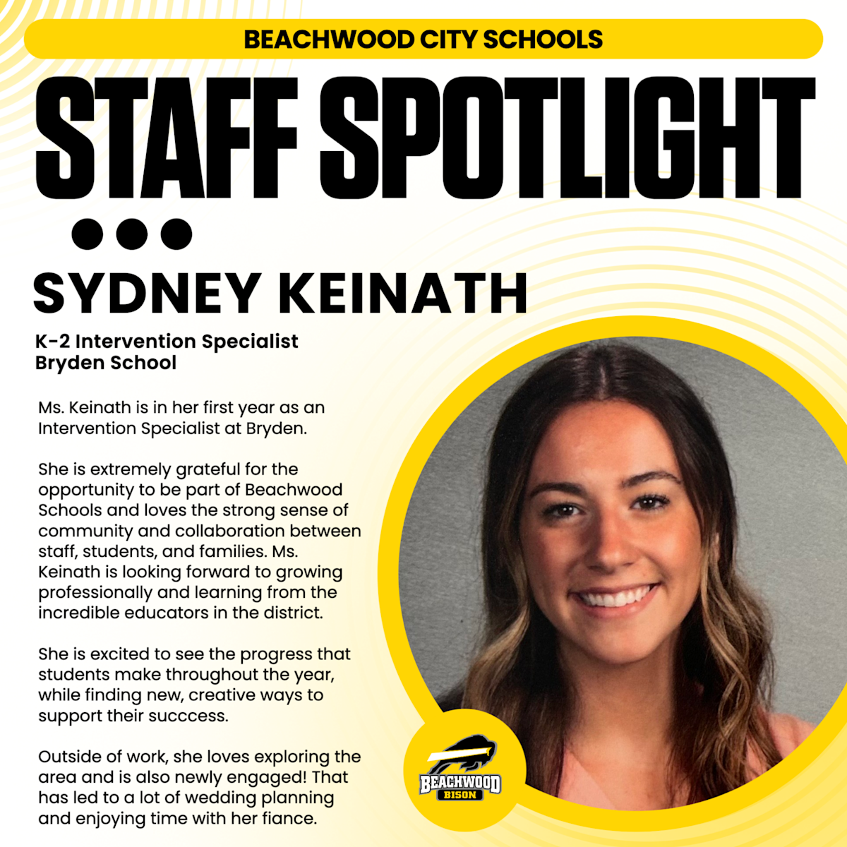 Bison Staff Spotlight: Sydney Keinath | News Details