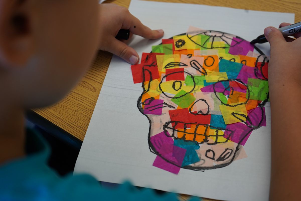 Strawtown Elementary Creates Sugar Skulls in Honor of Hispanic Heritage ...