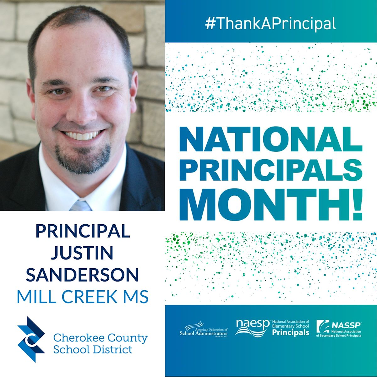 Celebrating National Principals Month: Justin Sanderson of Mill Creek ...