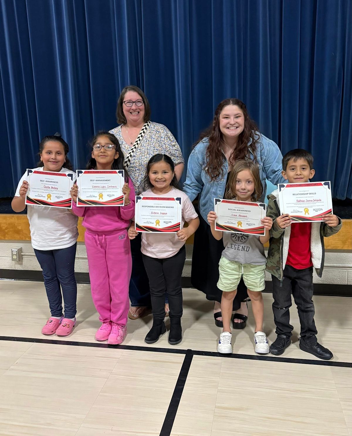 Roy Clark Students Recognized At 1st Quarter Assembly | Campus Life Details