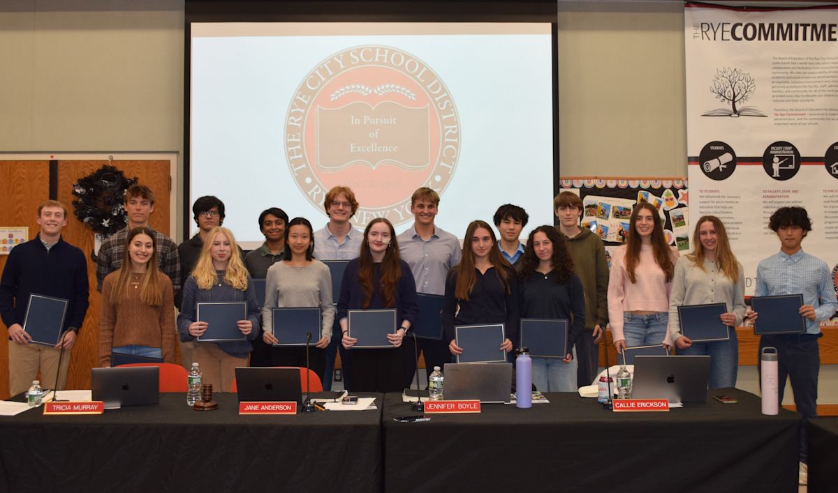 RHS National Merit Semifinalists and Commended Students Receive Rye ...