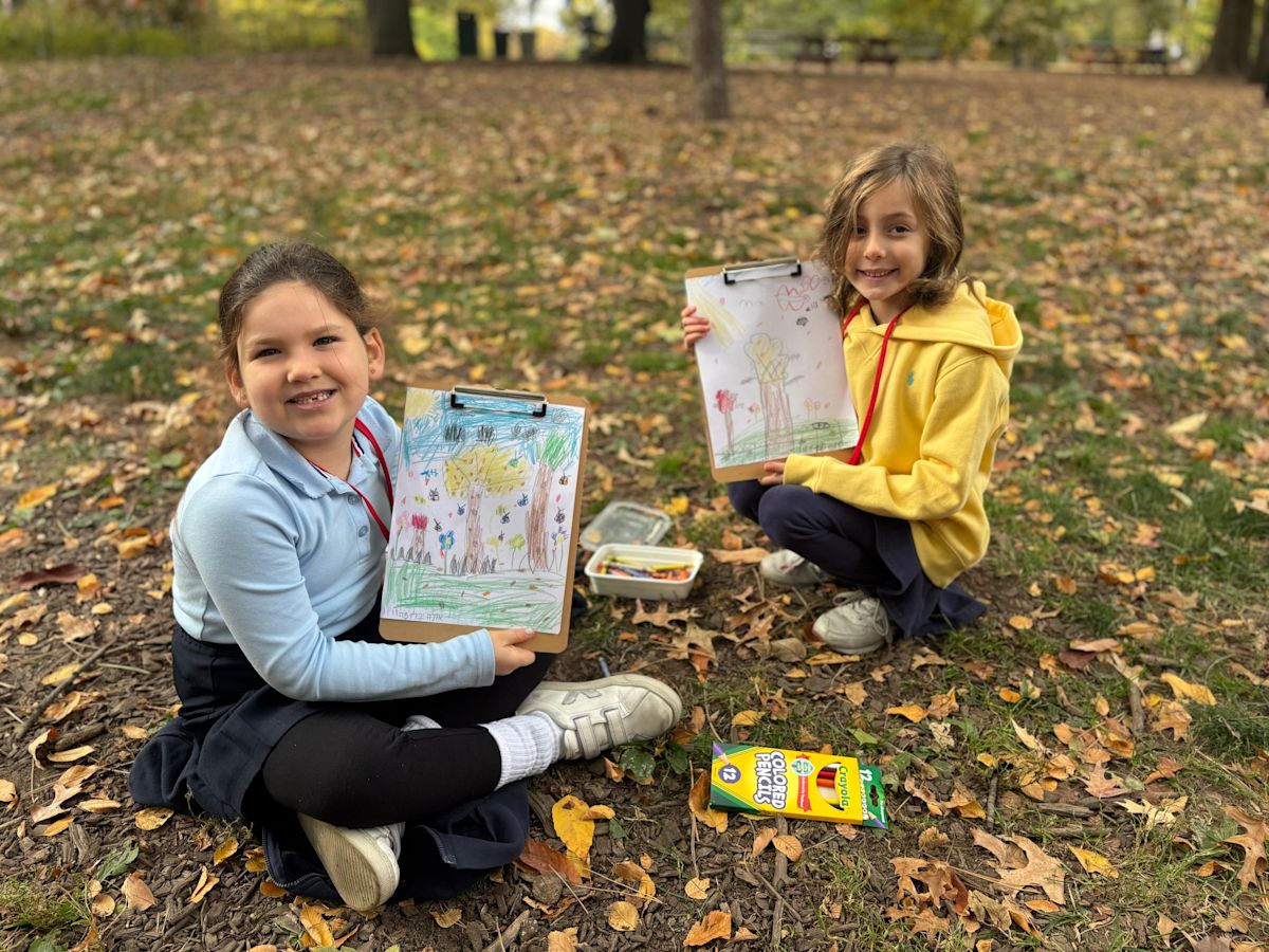 NYC Foliage Inspires First Graders for Art and Hebrew Conversation ...