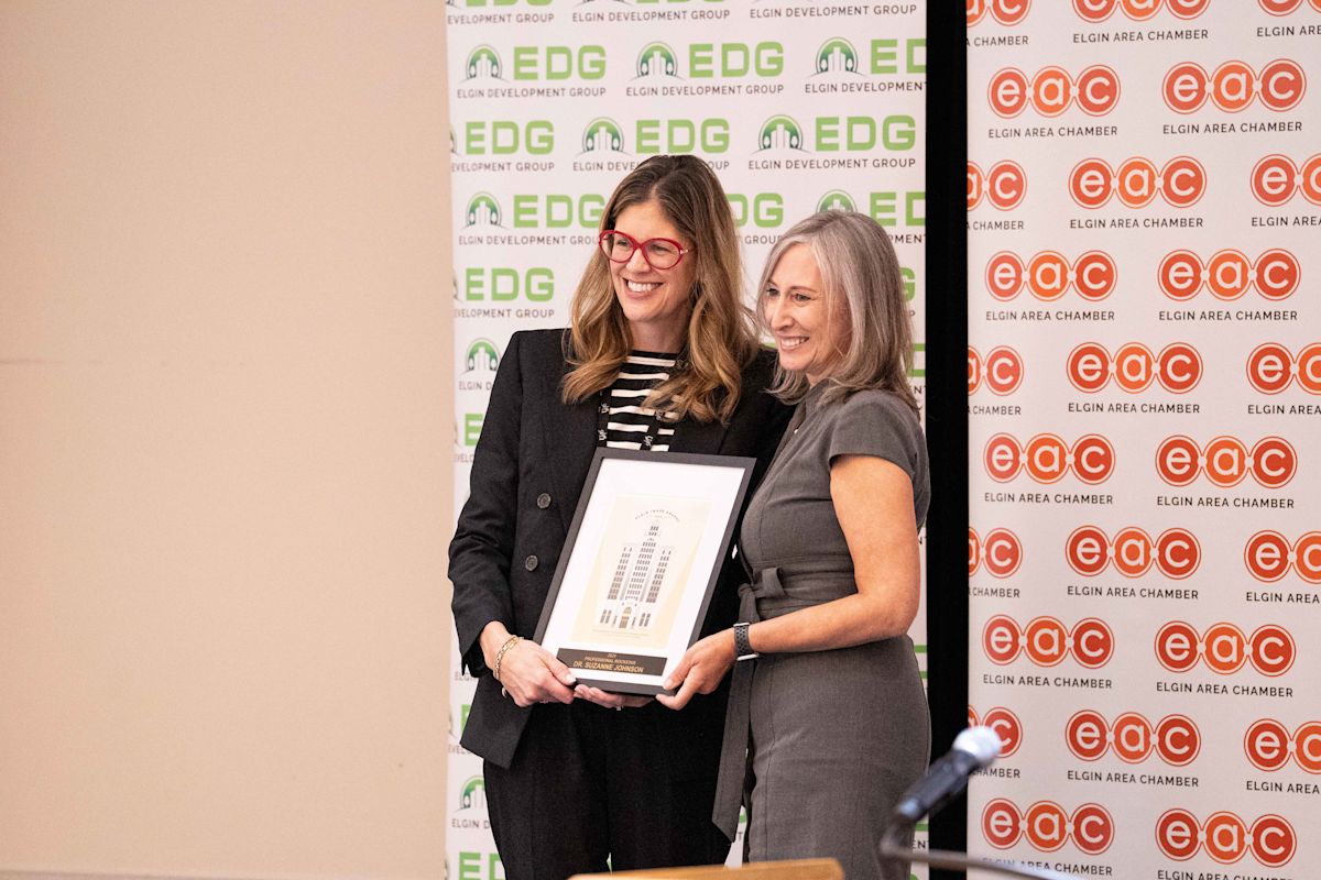 Superintendent Johnson Honored as a 'Rockstar' by Elgin Area Chamber ...