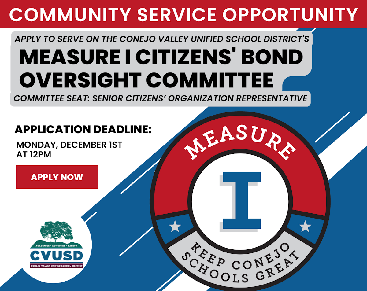 Community Service Opportunity: Our Measure I Bond Oversight Committee ...
