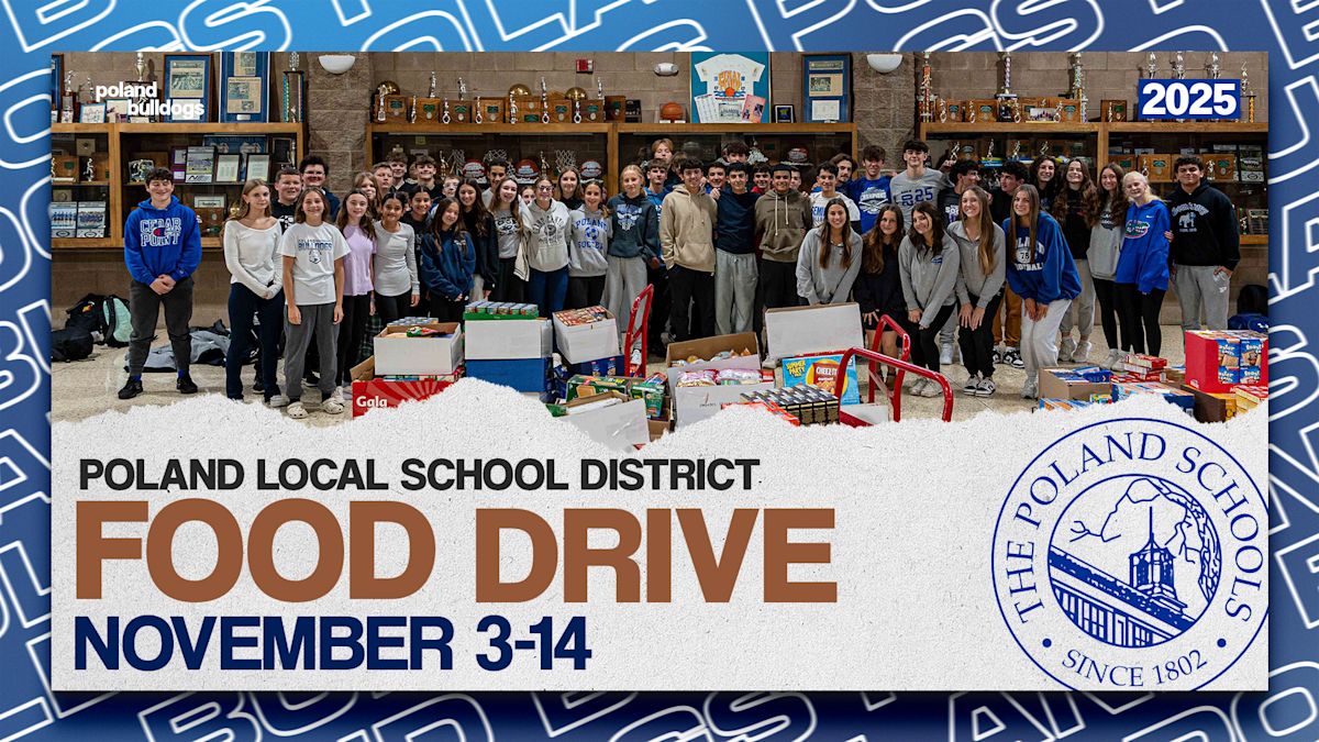 Poland Local Schools FOOD DRIVE - November 3-14, 2025 | News Post