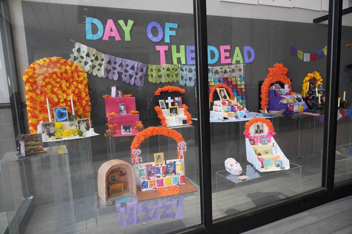 Ofrendas, Abstract Work On Display At High School | Campus Life Details