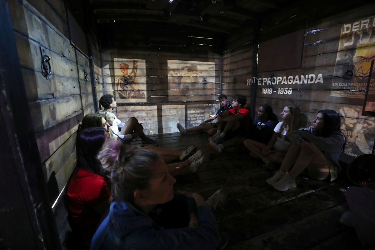 Hate Ends Now Cattle Car Exhibit Back at SA | Scots in Action story
