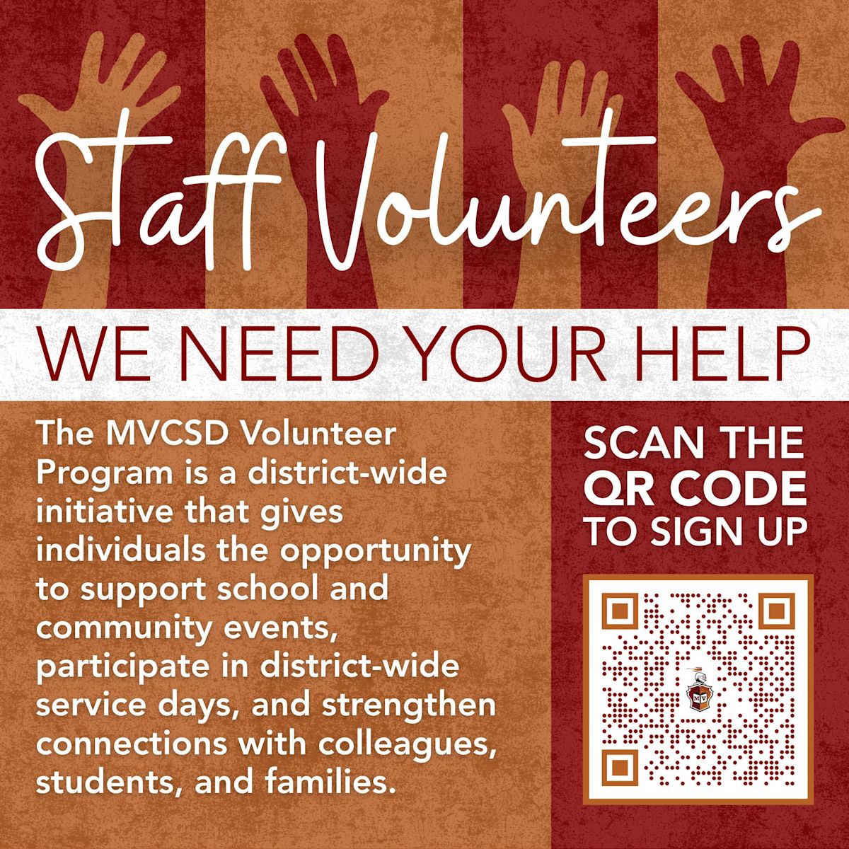 MVCSD Staff Volunteer Program - Seeking Volunteers | News Details