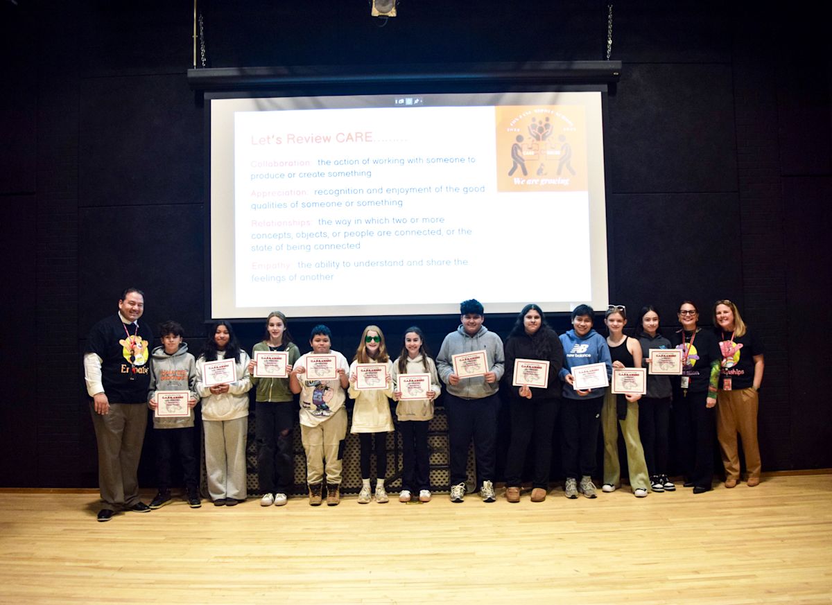 Fox Lane Middle School Encourages Students to CARE | News Article