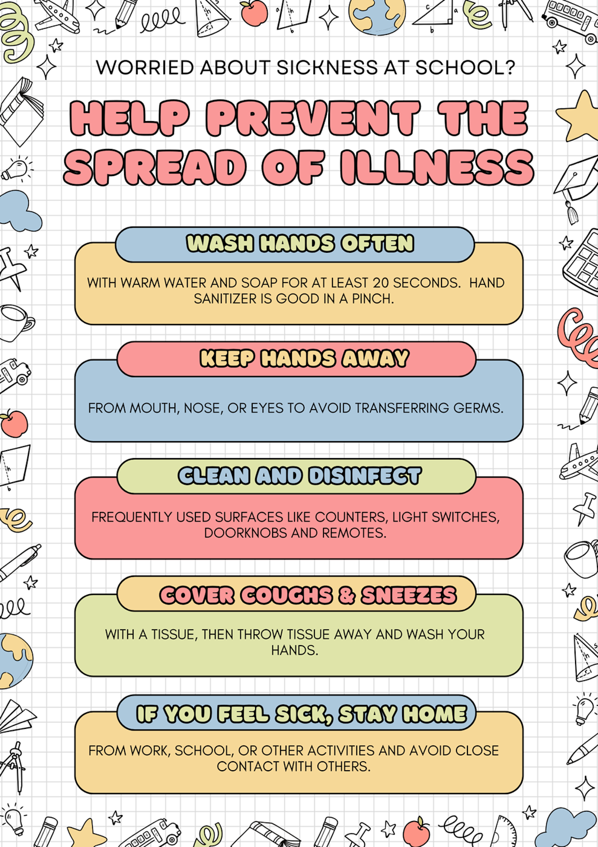 Worried About Sickness At School? | Details - Cambridge Elementary School